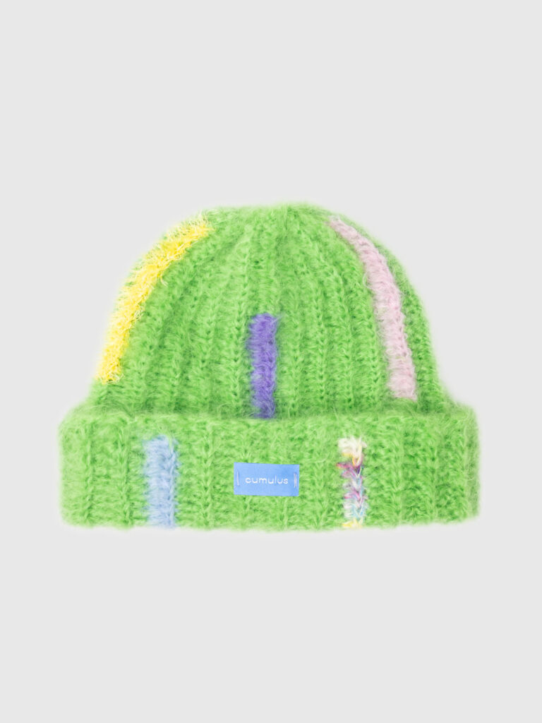 Beanie Fluff Guava Green – Cumulus Wool