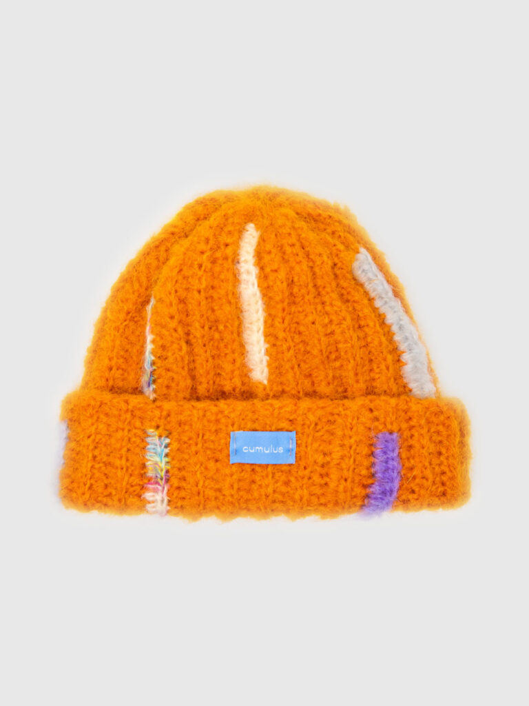 Beanie Fluff Orange – Cumulus Wool